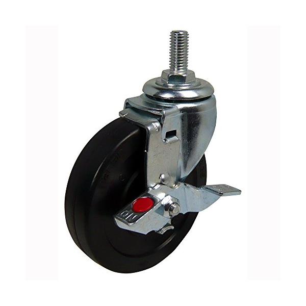 【ご購入後の当店からの連絡はご登録のメールアドレスに通知いたします。必ずご確認ください】【商品概要】金具：スチール車輪：ゴム車輪径：100mm車輪幅：25mm耐荷重：50kg【商品説明】【特長】●一般的な汎用キャスターです。【サイズ】●車輪...