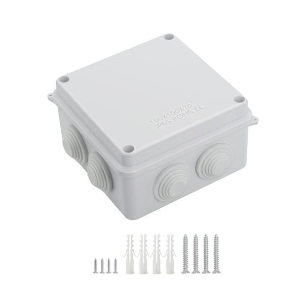 【ご購入後の当店からの連絡はご登録のメールアドレスに通知いたします。必ずご確認ください】【商品概要】製品名：ジャンクションボックス、接続箱　防水保護等級：IP65　資格：CE、ROHSケーブルエントリー数：7　マウントタイプ：表面実装材質：...