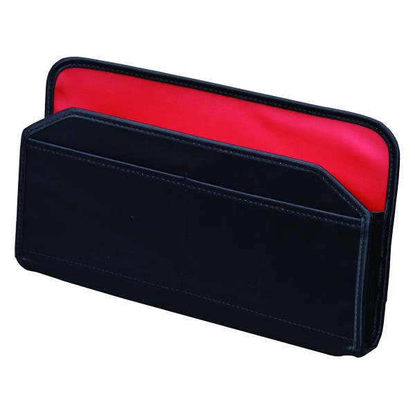 【ご購入後の当店からの連絡はご登録のメールアドレスに通知いたします。必ずご確認ください】【商品概要】BK×レッド【商品説明】説明本体背面の面テープで、座席足元のシートスライドバーに簡単に取り付けができるシートアンダーポケットです。足元に設置...