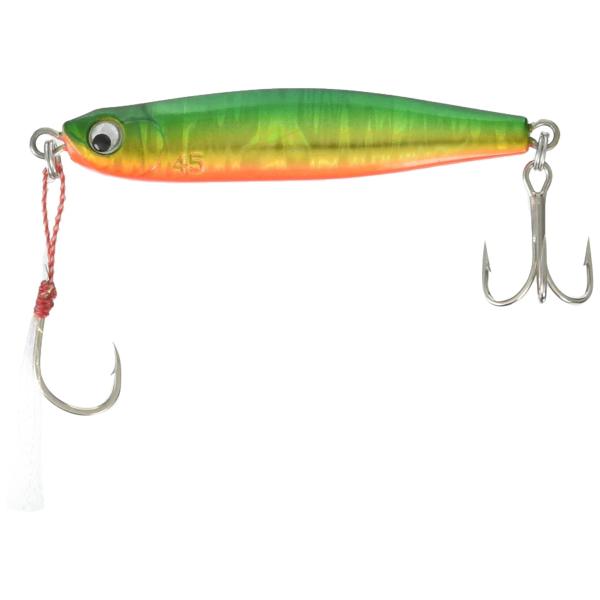 【ご購入後の当店からの連絡はご登録のメールアドレスに通知いたします。必ずご確認ください】【商品概要】主な対応魚種:青物サイズ:80mm / 重量:60gカラー:グリーンゴールド 16H*薄暗いマズメや濁りでもしっかりアピールする、サゴシ定番...