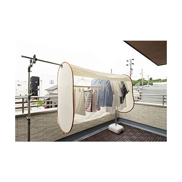 【ご購入後の当店からの連絡はご登録のメールアドレスに通知いたします。必ずご確認ください】【商品概要】サイズ （約）幅160×奥行60×高さ100cm 急な雨でも安心！洗濯物をしっかりガード！雨が降りそう」な時に安心な洗濯物保護カバーです。カ...