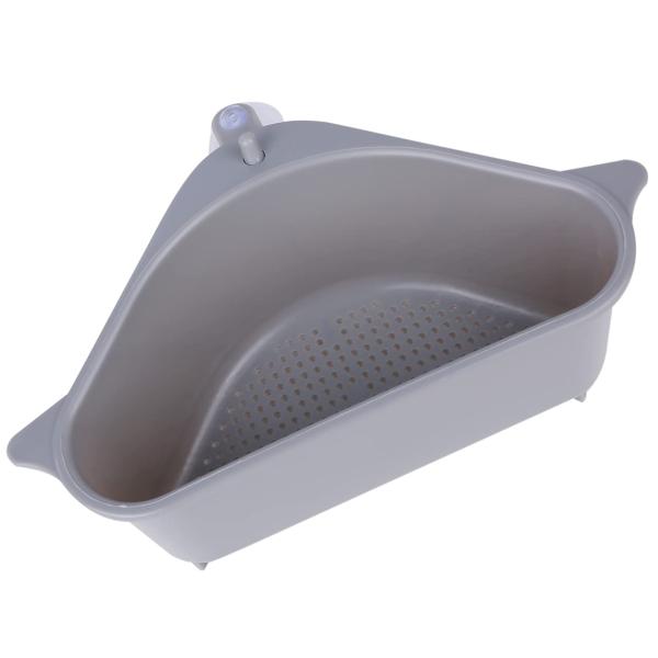 【ご購入後の当店からの連絡はご登録のメールアドレスに通知いたします。必ずご確認ください】【商品概要】商品内容：水切り三角コーナー 1個入り グレーサイズ：幅26cm 奥行14.2cm 高さ10cm 取付用フック4cm/5cm（2種類入ってい...