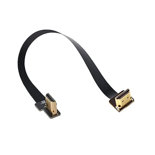 【ご購入後の当店からの連絡はご登録のメールアドレスに通知いたします。必ずご確認ください】【商品概要】このケーブルは非常に柔らかく、特別に指向されたブラシレスジンバルアプリケーションで、HDMIポート付きのカメラに適しています。直角90度HD...