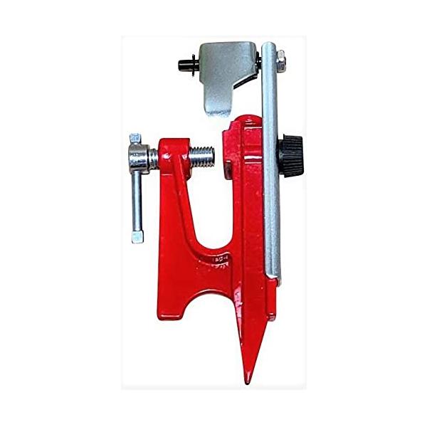 【ご購入後の当店からの連絡はご登録のメールアドレスに通知いたします。必ずご確認ください】【商品概要】改良ハンドルでガイドバーをしっかり固定することができ、また、ラチェット板でチェーンも固定できるため目立て作業に便利です。Ｅリング２個を動かし...