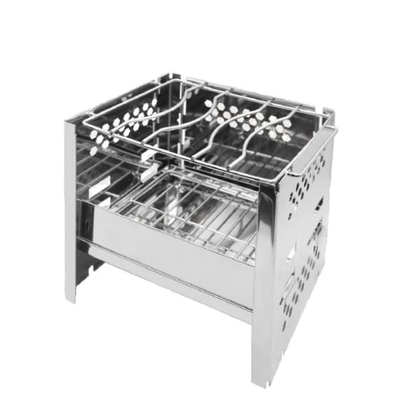 【ご購入後の当店からの連絡はご登録のメールアドレスに通知いたします。必ずご確認ください】【商品概要】ソロキャンプの定番、折りたたみ式コンパクトグリル【商品説明】ソロキャンプの定番アイテム、折りたたみ式コンパクトグリル。一台三役の便利なコンパ...