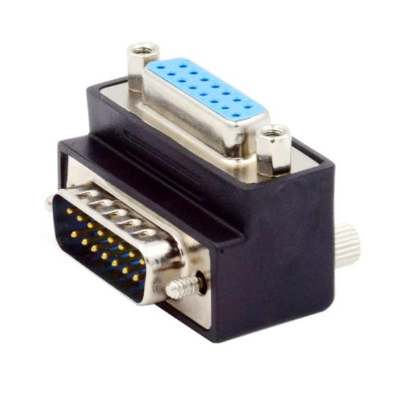 【ご購入後の当店からの連絡はご登録のメールアドレスに通知いたします。必ずご確認ください】【商品概要】15ピン密度プラグからソケットアダプター。 2列の接点は90度角度付きアダプター。一般的に「DBコネクタ」または「D-sub」と呼ばれるこれ...