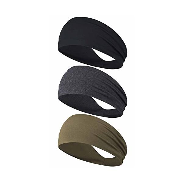 【ご購入後の当店からの連絡はご登録のメールアドレスに通知いたします。必ずご確認ください】【商品概要】■【ヘアバンド仕様】 素材は88%ポリエステル、12%ポリウレタンの薄てタイプのヘッドバンド３枚セット。サイズ：　約25cm×約11ｃｍ（フ...