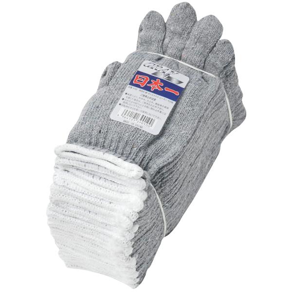 【ご購入後の当店からの連絡はご登録のメールアドレスに通知いたします。必ずご確認ください】【商品概要】油などの汚れが目立ちにくいグレーの軍手。自動車整備、金属加工など油を使う作業に。丈夫だけど柔らかく、手にしっかりフィットします。素材：ポリエ...