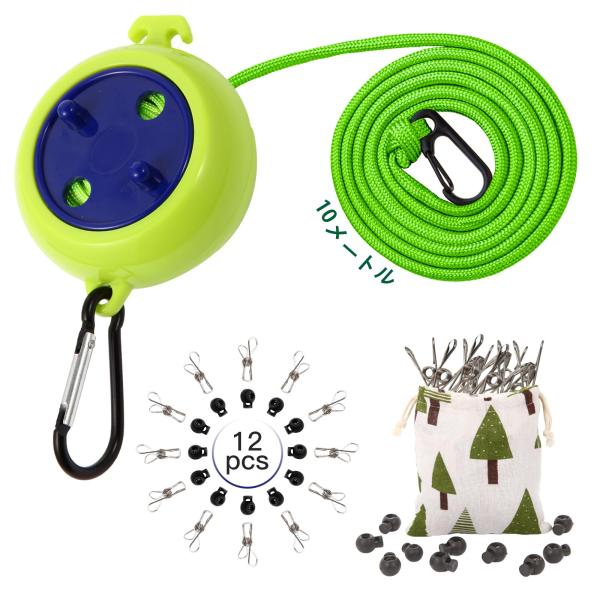 【ご購入後の当店からの連絡はご登録のメールアドレスに通知いたします。必ずご確認ください】【商品概要】コンパクトで軽量-小さな物干しはジッパー付きバッグに入っています。このランドリーロープセットは、場所を取らず、軽量であるため、キャンプの外で...