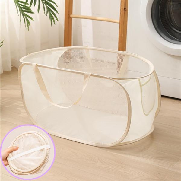 【ご購入後の当店からの連絡はご登録のメールアドレスに通知いたします。必ずご確認ください】【商品概要】【超軽量、堅固】- 洗濯かごは、透気性と防臭性に優れたメッシュ素材を使用しており、重量はたったの150グラムです。四方には伸縮性のある鋼線が...