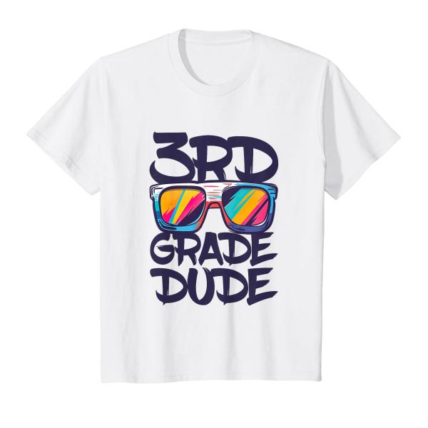 【ご購入後の当店からの連絡はご登録のメールアドレスに通知いたします。必ずご確認ください】【商品概要】男の子と女の子のための完璧なギフトアイデア - 3年生のデュードTシャツ。 息子、娘、小さなスタッド、生徒、学童、学生、子供、幼稚園、幼児、...