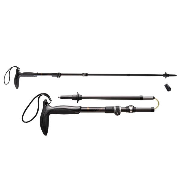 レジェンドシリーズ マイクロ\19,250 (税込)T字型グリップのシングルポールに、コンパクトに収納できる折りたたみ式が登場。シャフトはカーボン素材で、使用用途を考慮して太めサイズを採用。シャフトのジョイントには、ラチェットの解放が容易な...