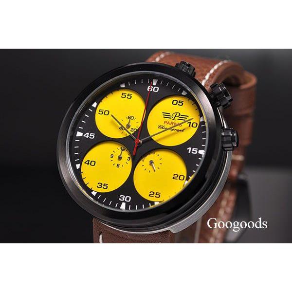 商品データ ●新品　PN-504B4EL ●高精度Miyota製クロノグラフムーブメント ●ストップウォッチ機能 ●ケースサイズ：約48mm ●ケース厚：約16mm ●30m防水 ●ケース素材：ステンレス無垢 ●ベルト素材：幅24本革ベルト...