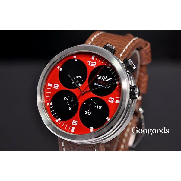 商品データ ●新品　PN-506S6EL ●高精度Miyota製クロノグラフムーブメント ●ストップウォッチ機能 ●ケースサイズ：約48mm ●ケース厚：約16mm ●30m防水 ●ケース素材：ステンレス無垢 ●ベルト素材：幅24本革ベルト...