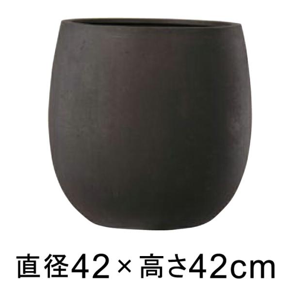 植木鉢 おしゃれ FRP 大型 グリーンポット社直径42cm（一番太い部分）　高さ42cm　口径33cm内高さ41cm　底直径22cm　内底直径24cm重さ ： 約 4kg容量 ： 約 28L素材 ： ガラス繊維強化プラスチック色 ： アン...
