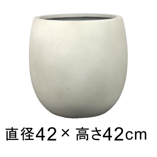 植木鉢 おしゃれ FRP 大型 グリーンポット社直径42cm（一番太い部分）　高さ42cm　口径33cm内高さ41cm　底直径22cm　内底直径24cm重さ ： 約 4kg容量 ： 約 28L素材 ： ガラス繊維強化プラスチック色 ： アン...