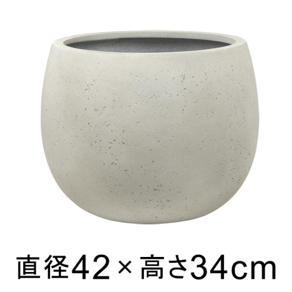 植木鉢 おしゃれ FRP 大型 グリーンポット社直径42cm（一番太い部分）　高さ34cm　口径32.5cm内高さ33cm　内底直径24cm重さ ： 約 3.5kg容量 ： 約 22L素材 ： ガラス繊維強化プラスチック色 ： アンティーク...