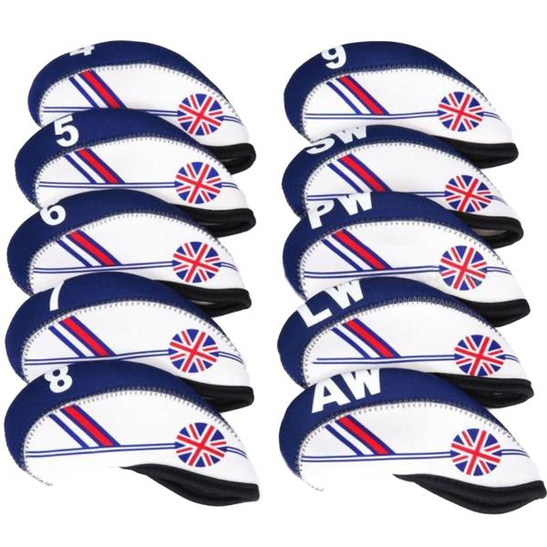 ソフト素材 ゴルフ アイアン カバー ヘッド 10個セット・通気性に優れているので、クラブの錆びを防ぎます。・クッション性に優れているので、アイアン同士のぶつかり傷からクラブを守ります。・丈夫な素材で出来ているので、永くご使用いただけます。...