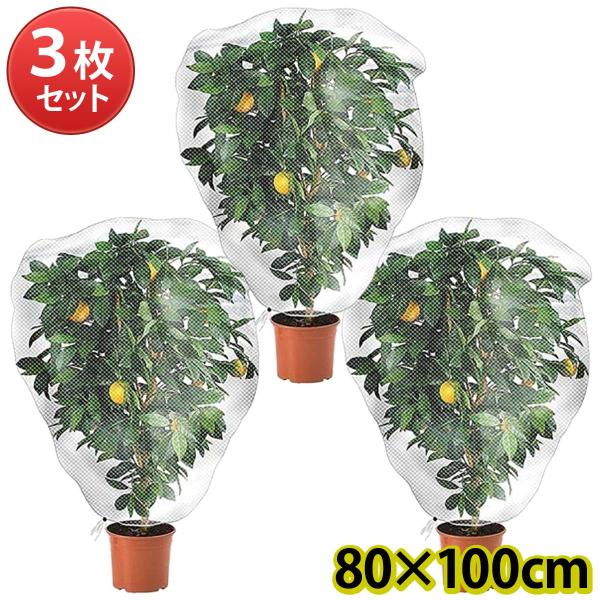 iikuru 植物 カバー 3枚セット 簡単 保護 防寒 霜よけ 防虫 対策 園芸用品 プランター 観葉植物 ネット【 選べるサイズバリエーション 】植物の大きさに合わせて選べる豊富なサイズバリエーション。鉢植えの大きさに合わせてピッタリサ...