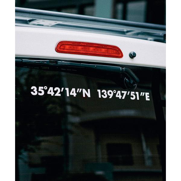 GORDON MILLER CUT STICKER LAT/LONGGORDON MILLER STICKER TUNE！LATとは、LATITUDE＝緯度。GORDON MILLER KURAMAEの経度経度を示す数値のデザインです。カッ...