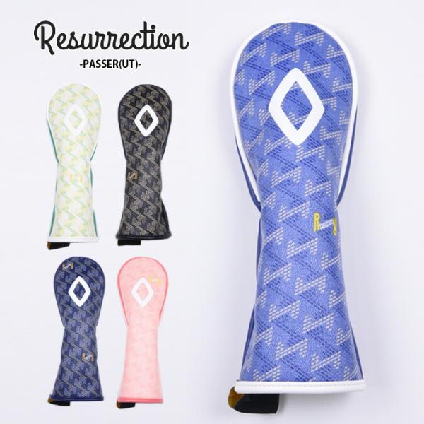 オリジナルテキスタイルを使用したユーティリティヘッドカバー「◇」「X」をハンドペイントで施しラグジュアリーな雰囲気をまとった一品に仕上げました。キャディバッグとお好みのカラーを合わせてお楽しみ下さい。※ペイントは塗装で施します為、経年変化等...