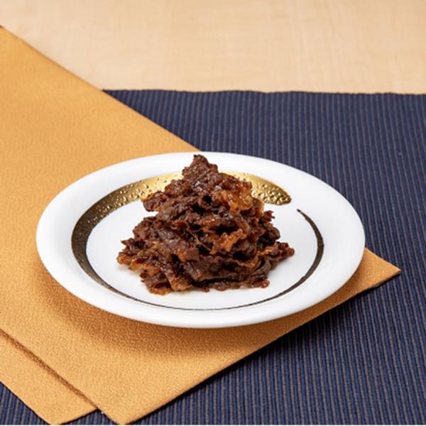 三重が誇るブランド牛＜松阪牛＞のA5ランクのみを使用した贅沢なしぐれ煮。味付けに三重の地醤油の伊勢醤油を使用した、三重県の逸品。