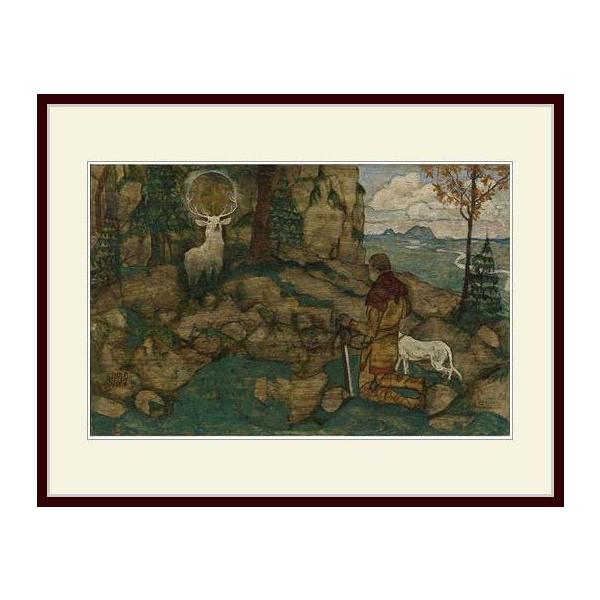 複製画・額縁付き■プリキャンバス複製画とは、”世界の名画”をアートキャンバス（布地）に直接印刷することで、紙製ポスターでは表現できないキャンバス地の持つ独特の質感で仕上がります♪
