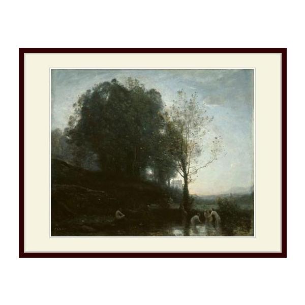 複製画・額縁付き・■プリキャンバス複製画とは、”世界の名画”をアートキャンバス（布地）に直接印刷することで、紙製ポスターでは表現できないキャンバス地の持つ独特の質感で仕上がります♪