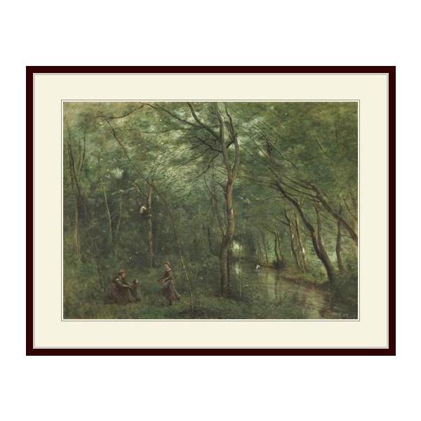 複製画・額縁付き・■プリキャンバス複製画とは、”世界の名画”をアートキャンバス（布地）に直接印刷することで、紙製ポスターでは表現できないキャンバス地の持つ独特の質感で仕上がります♪