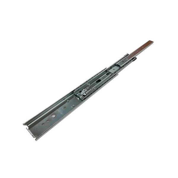 レール長:355.6mm、移動距離:381mm耐荷重(N/ペア):988N、耐荷重(kgf/ペア):100.7kgf推奨ねじ:M4バインド・またはM4トラスねじ入数:1本(片側)のみ材質:鋼