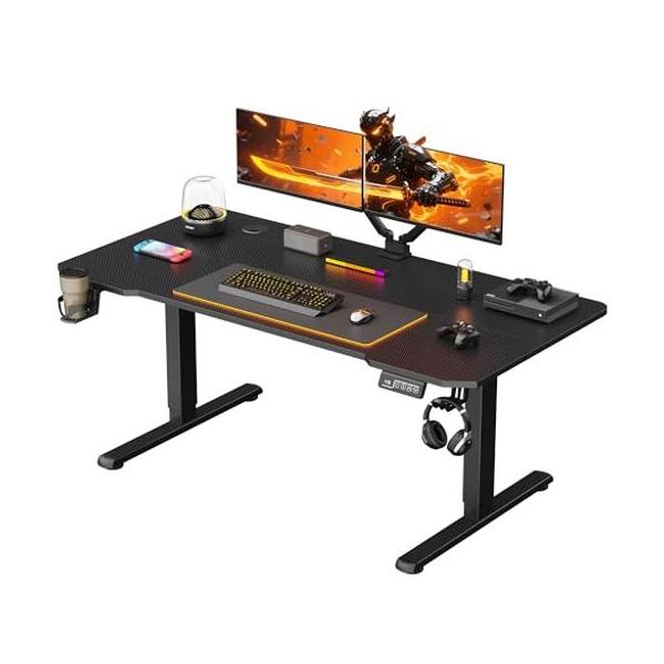 【Alebert最新発売-昇降デスクロータイプ】デスクの高さを47cm(ロータイプ)から71.5cm(正常高度)までシームレスに調整可能!普段の生活習慣に合って、座椅子、レーシングシミュレーター、ソファ、ゲーミングデスク、ベッドなど、さまざ...
