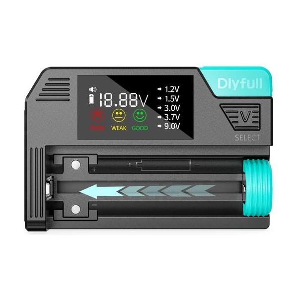 &amp;#128267;【幅広い電池対応でこれ一台!】1.2V、1.5V、3.0V、3.7V、9.0Vなど多様な電池に対応!アルカリ乾電池、充電池、ボタン電池、9V電池まで簡単チェック。日常の電池チェックに最適。どんな用途でもこの1台でO...
