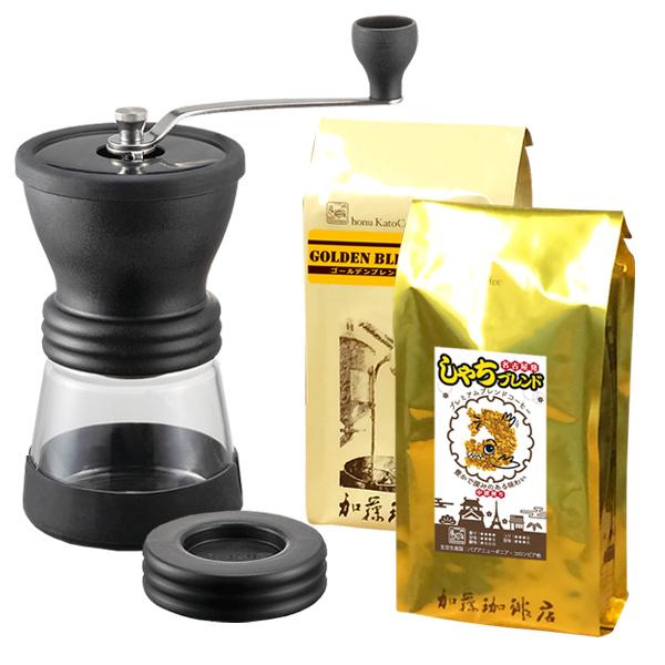 臼はセラミック製、金属部はステンレスを使用していますので、丸洗いができます。フタをすればコーヒー粉の保存容器に。ミル本体はフタの上に重ねられるので、小スペースで収納できます。滑り止めカバー付きなので安定してコーヒー豆を挽くことができます。■...