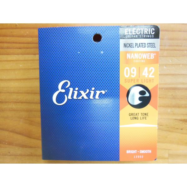 エリクサー  NANOWEB 09-42 SUPER LIGHT #12002<009-011-016-024-032-042>です。エレキ弦 NANOWEBコーティングは、従来のエレキ弦と変わらない存在感、迫力、細やかな表現を...
