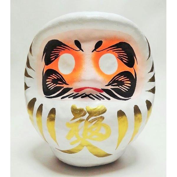 ★ご結婚や出産などのお祝いにサプライズプレゼントにお勧め勝負運アップ！風水カラーだるま！白い色の達磨　4号サイズ商品名：カラーだるま（白）おなかの文字：福入サイズ：4号＝約12センチ高材質：張り子（紙）生産国：日本白色の福だるまの意味⇒お祝...