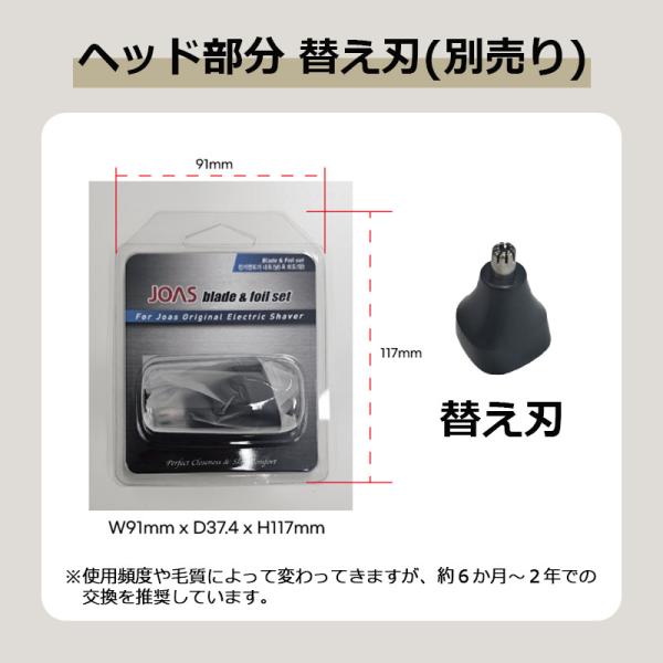 「JOASエチケットトリマー」専用替刃の販売ページです。