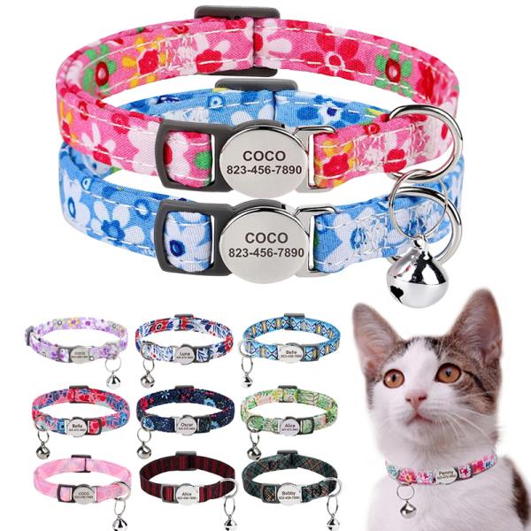 【商品の特長】＜迷子になっても安心な名入り首輪＞着脱が簡単で便利なワンタッチバックルに大切な愛猫のお名前と電話番号を印字（刻印）してお届けいたします。＜濡れても擦っても消えない印字＞お名前と電話番号は専用のレーザー機器で焼き付けるように印字...