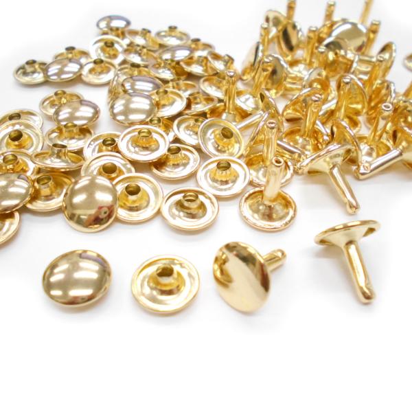 レザークラフト カシメ頭12mm  足12mm 30組簡易包装定形外発送（日時ご指定できません)代引き不可※インフォメーションをご確認ください。ご了承の上、ご購入をお願いします。※現物に近い色が出る様に写真を撮っておりますが、多少濃く見えた...