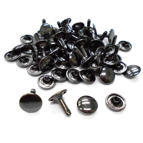 レザークラフト カシメ頭12mm  足12mm 簡易包装定形外発送（日時ご指定できません)代引き不可※インフォメーションをご確認ください。ご了承の上、ご購入をお願いします。※現物に近い色が出る様に写真を撮っておりますが、多少濃く見えたり薄く...
