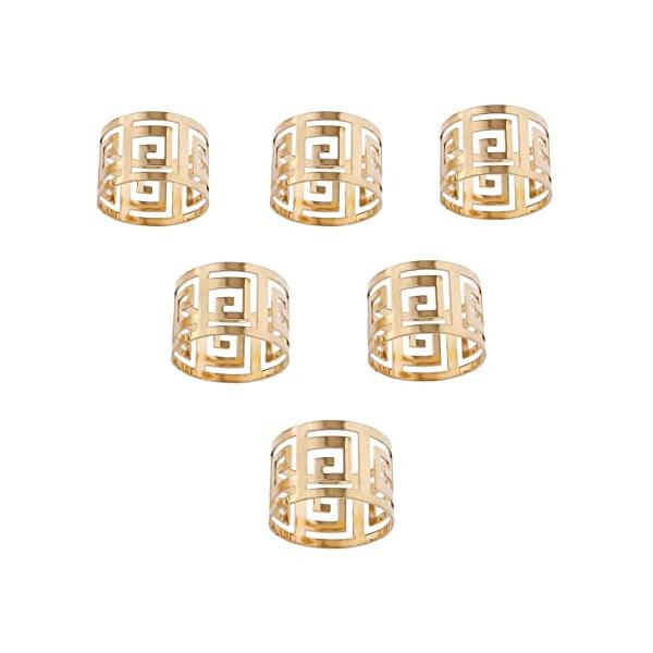 材質：合金 　直径：約4.5cm　カラー：写真のようにテーブルナプキンリング用に設計され、洋食レストラン、ホテル、キッチンテーブルなどをドレスアップできます。シンプルなデザイン、金属で高級感あり、幅広くお使いいただけます。輝くナプキンリング...