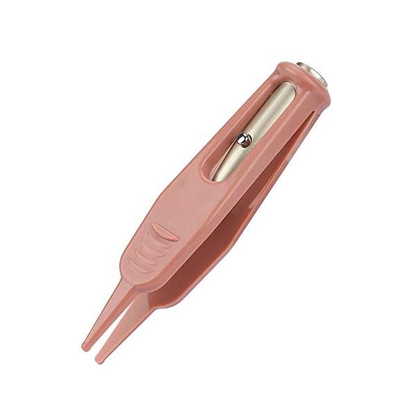 ベビー鼻用ピンセット すべり止め 安全 丸ヘッド ベビー鼻クリーニングピン LEDライト付き ベビー耳ケアツール ベビー鼻ケア用具 女の子 男の子 生産お祝いベビー＆マタニティ/ベビーケア・バス/鼻吸い器