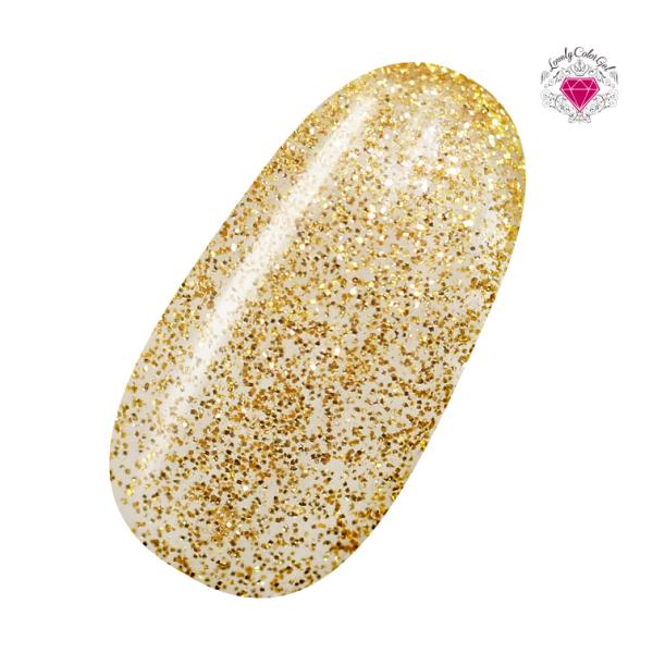 ●商品名　HEMAフリー ラブリーカラージェル3ml　ゴールドシマー●商品説明　・優れた発色でアートにも最適！ 一度塗りでも発色抜群で、繊細なアートにも最適なカラージェルです。・除去も簡単 ノンアセトンのリムーバーでも簡単に除去できるので、...