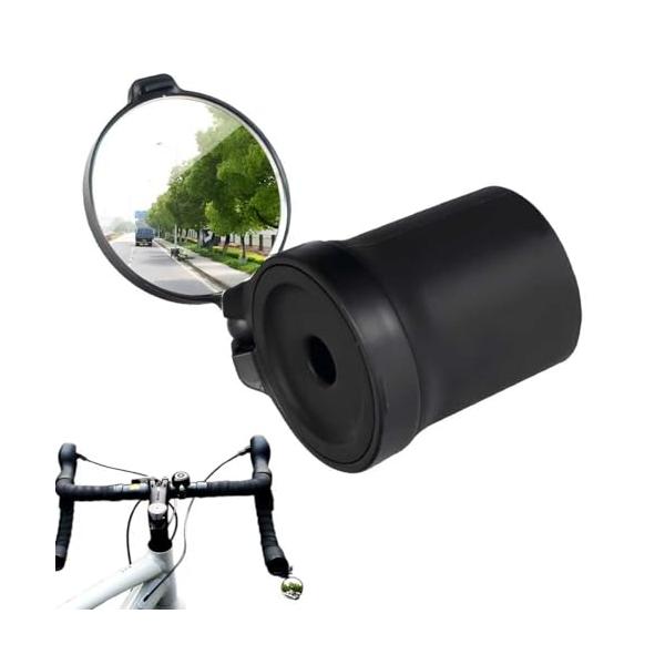 360*自由な角度調整＆補助バックミラー機能 自転車用バックミラーとして、鏡体は360度回転および上下180度傾斜が可能です。広角レンズによる歪みの少ない視野により、振り返ることなく後方の車両や自転車を鮮明に確認できます。走行中のふらつきや...