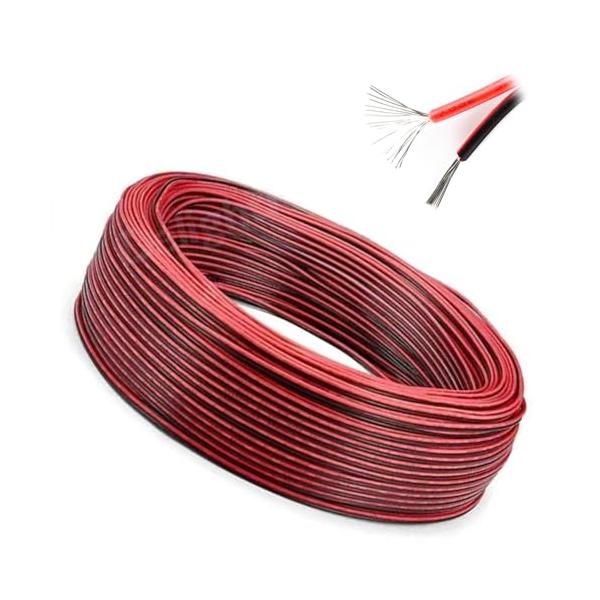材質 シリコーンゴム*0.3mm?高純度無酸素錫メッキ銅線 全長40m 2芯平行線、黒・赤各色20m 定格電圧 600ボルト；定格温度：-60*-*200*；ベア電流：3.0A；22ゲージシリコン線-超柔軟0.08mm錫メッキ銅線60本-高...
