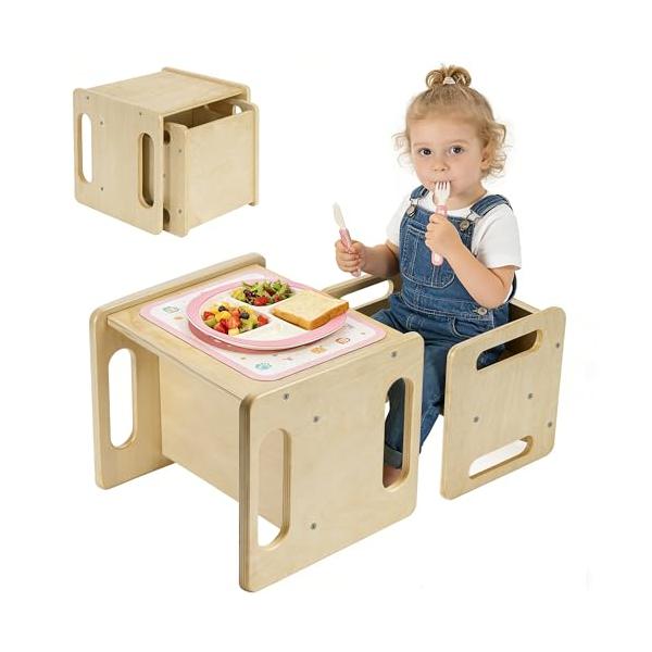 製品仕様  コンパクト設計のキッズデスク＆机椅子セットです。子供用テーブルサイズ 40*33*36cm、キッズチェアサイズ 32*27*30cm となり、4歳 から 10 歳まで長期間ご利用いただけます。学習に適した勉強机としても使える実用...