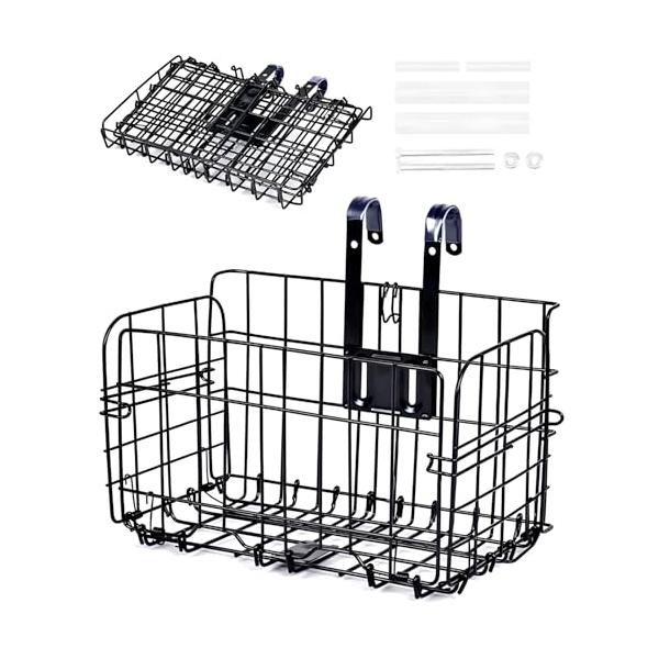 工具不要で簡単取り付け自転車バスケット 付属のネジを締めるだけで、ほとんどの自転車に装着できます。通勤・通学や買い物にぴったりの便利アイテムで、快適な自転車ライフをサポートします。 大容量で便利な収納 耐荷重20kgの頑丈な構造で、買い物袋...