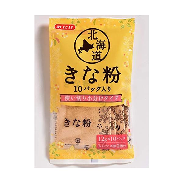 原材料:大豆 北海道産100％  遺伝子組換えでない 内容量:120g 12g*10 *6カロリー:54kcal商品サイズ(高さx奥行x幅):22cm*24cm*13cm食品・飲料・お酒/乾物/きな粉
