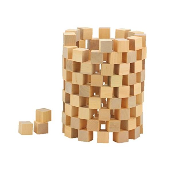 ナチュラルな木製キューブ積み木100個セット ブロック サイズ：*2ｃｍ*2ｃｍ ブロック100個セット ST TS パッケージ付きお子様の図形問題で大変喜ばれております。紙で説明しても伝わらない*実際の図形なら理解した経験は御座いませんか...