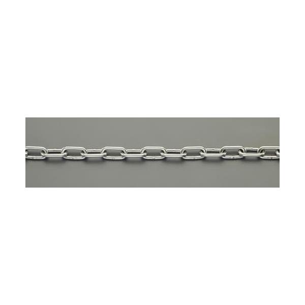 溶接あり 材質:SUS316研磨仕上げ 全長:2m線径:6mm 使用荷重:350kgDIY・工具・ガーデン/建築金物/チェーン/リンクチェーン