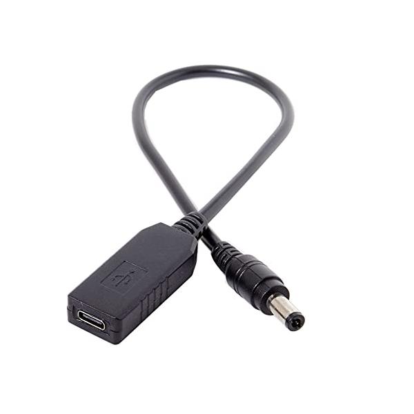 NFHK DC 20V 5.5 2.5mm＆2.1mm電源プラグPDからUSB 3.1タイプC USB-C充電ケーブル入力：Type-Cメス、65Wまたは87WType-C充電器出力：DC 5.5 2.5mm＆2.1mmオス、DC 18v-...